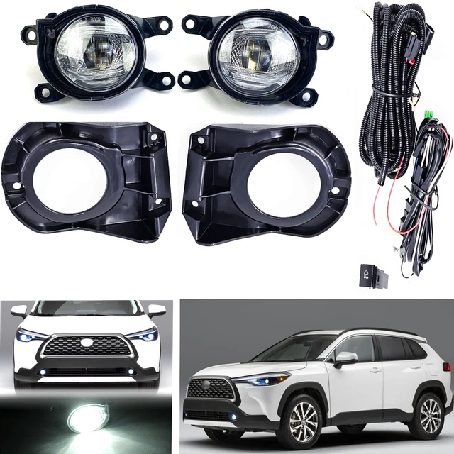 FOR TOYOTA COROLLA Cross LED Fog Lights Kit w/Switch Wire Bracket 2022 ...
