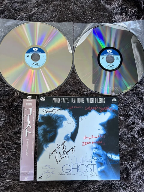 GHOST SIGNED LASERDISC Patrick Swayze Demi Moore Whoopi Goldberg Tony ...