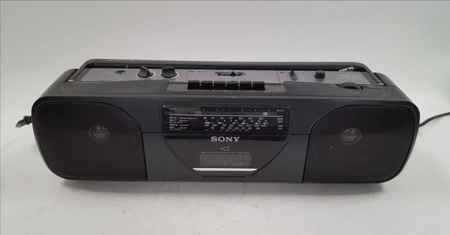 SONY CFS-201L STEREO 4-Band Radio FM MW LW SW Retro Boombox Tape Deck ...
