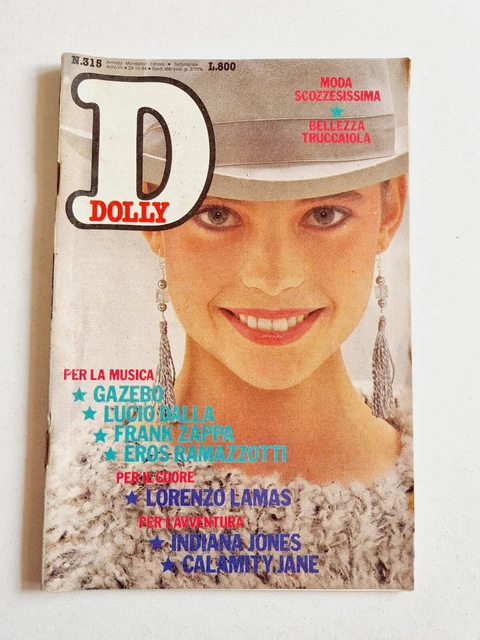 MAGAZINE DOLLY 315-1984 +Affiche Ramazzotti-Indiana Jones-Rummenigge ...
