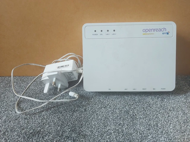 BT OPENREACH FIBRE VDSL2 Modem - ECI Telecom - B-Focus V-2FUB/r Rev B ...