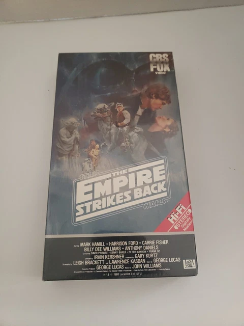 STAR WARS THE Empire Strikes Back VHS Red Label 1984 New Sealed With ...