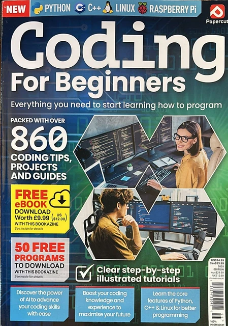 CODING FOR BEGINNERS Magazine Issue 55 (Free Shipping - Brand New ...