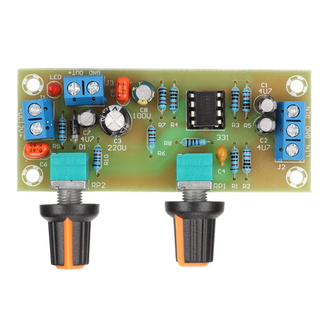 DC12V PREAMP BOARD Simple Low Noise Power Supply Avoiding Interference ...