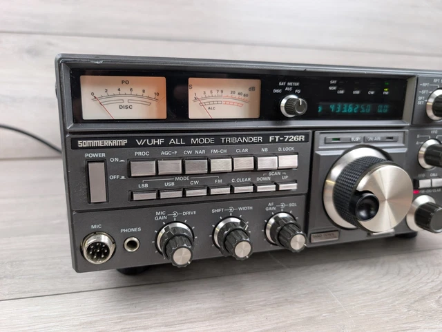 YAESU FT-726R VHF/UHF All-Mode Tribander Transceiver Ham Radio Power ...