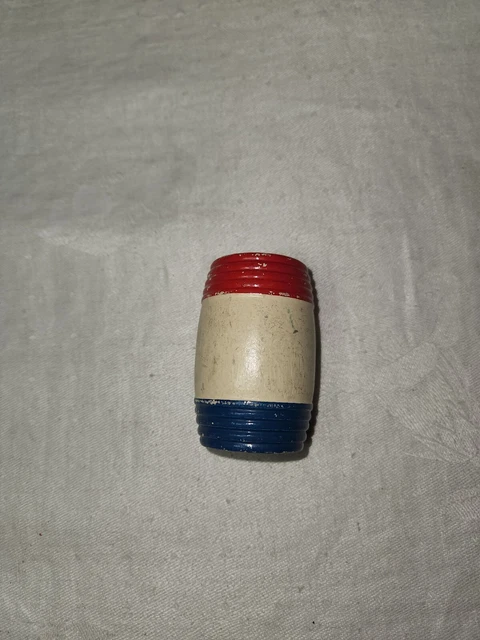 ANTIQUE SCHOENHUT HUMPTY Dumpty Circus Clowns Barrel Hand Painted Red ...