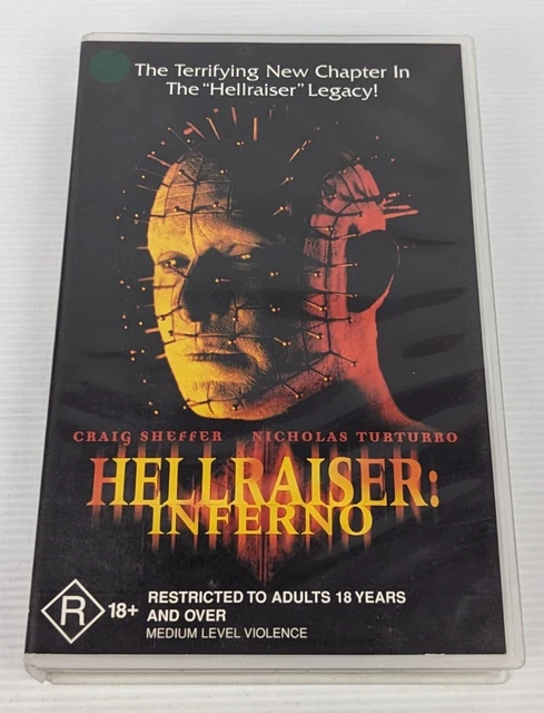 HELLRAISER: INFERNO - VHS Tape - Big Box Ex-Rental 2000 Craig Sheffer ...