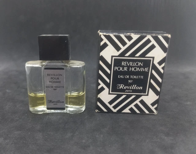 MINIATURE DE PARFUM REVILLON Pour homme edt 90° 7ml + Boite ANCIENNE ...