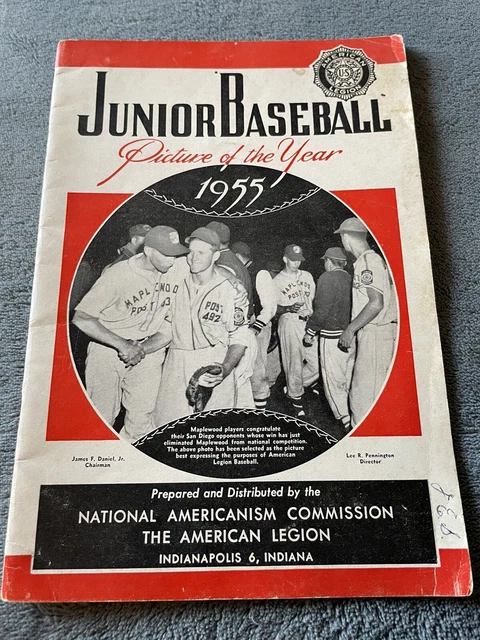 1955 AMERICAN LEGION Baseball Program Billy Capps San Diego Champions ...