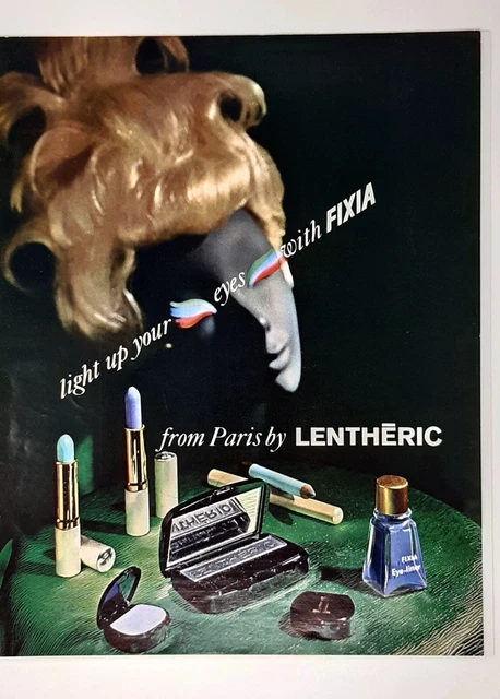 VINTAGE MAGAZINE CLIPPING, an advertisement for Lentheric 'Fixia ...