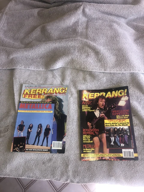 KERRANG VINTAGE MAGAZINE lot with Matallica fold-out poster £20.10 ...