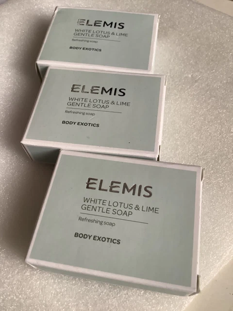 ELEMIS WHITE LOTUS & lime gentle soap 30g x3 new 🤍🌸 £24.00 - PicClick UK