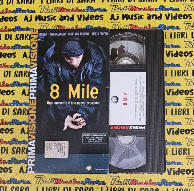 VHS CARTONATA** 8 MILE eminem kim basinger 2003 PANORAMA prima visione ...
