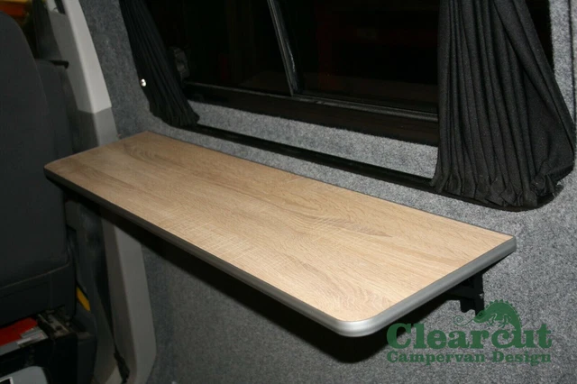 LARGE CAMPERVAN FOLDING Table Shelf Motorhome Caravan Oak Effect EUR 47 ...