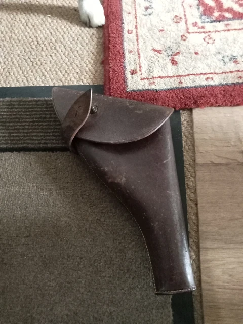 ORIGINAL WW2 BRITISH Military Brown Leather Pistol Case Holster £35.00 ...