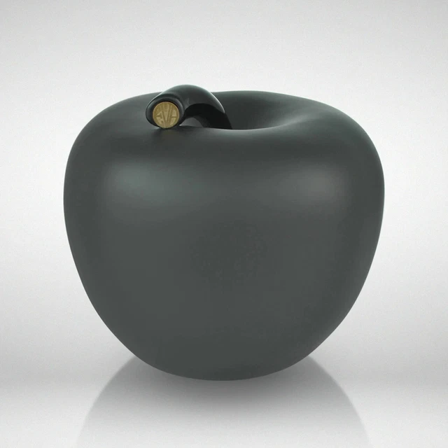 EVA DESIGN - Mela Grande Monocolor Seta Nero Salvadanaio EUR 299,90 ...