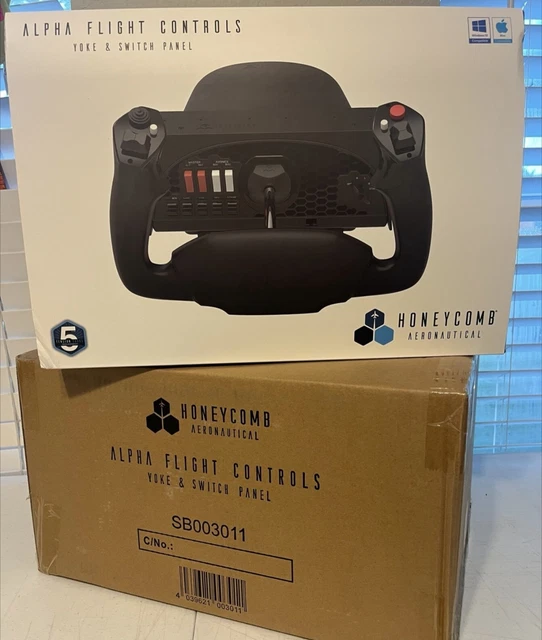 HONEYCOMB AERONAUTICAL ALPHA Flight Controls Yoke and Switch Panel ...