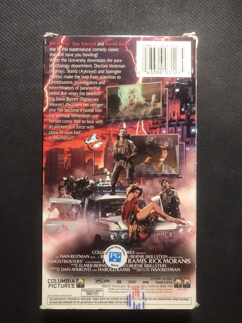 GHOSTBUSTERS VHS (WIDESCREEN, Digitally Remastered, 1998, Bill Murray ...