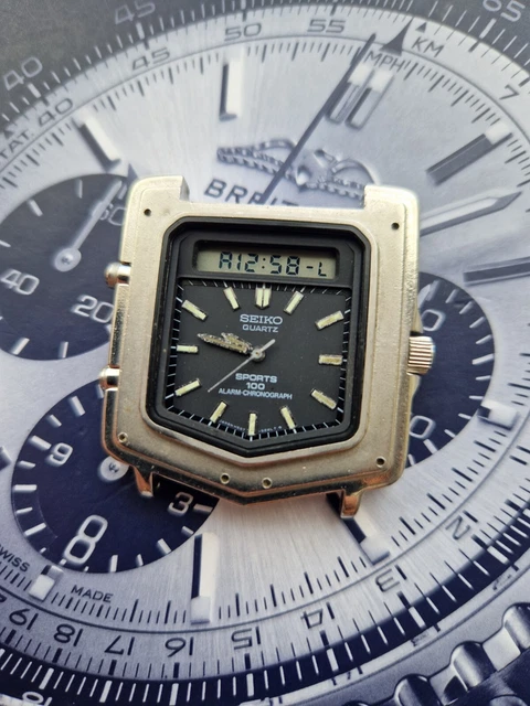 SEIKO H557-5160 QUARTZ Digi/Analog Watch RARE Restoration Project VGC ...