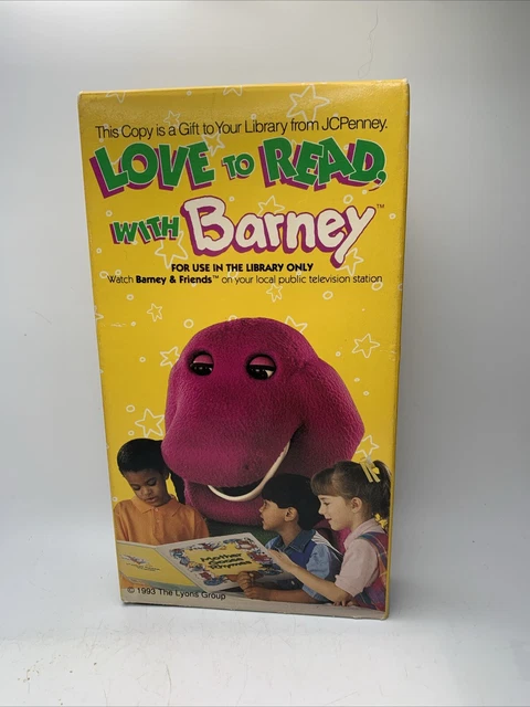 BARNEY - LOVE To Read With Barney VHS Promo Tape JCPenney Lions Group ...