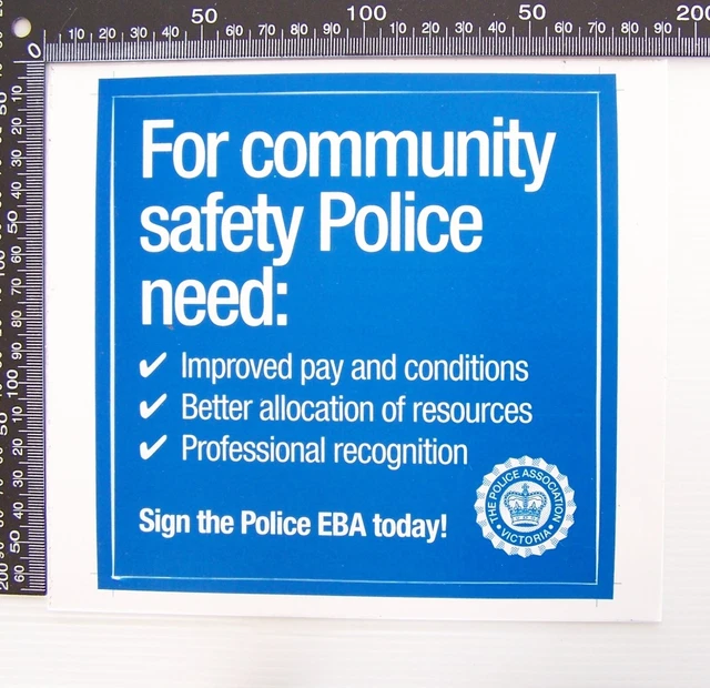 VINTAGE POLICE ASSOCIATION Victoria Steve Bracks Sign The Eba Promo ...