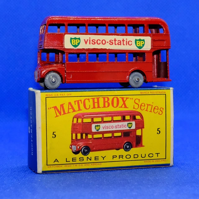 MATCHBOX MB 5C, AEC Routemaster bus, 1960, GPW, Mint Boxed, "D" style ...