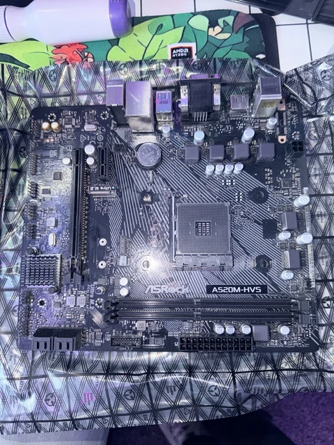 ASROCK A520M-HVS SOCKET AM4 AMD Motherboard - 90-MXBE60-A0UAYZ £30.00 ...