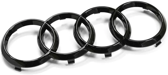 ORIGINAL AUDI EMBLEM schwarz vorne A3 A4 A5 Kühlergrill 8W0071801 EUR ...