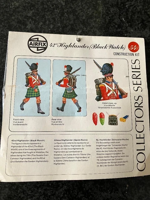 AIRFIX 1/32 SCALE 42nd Highlander (Black Watch) Model Soldier Kit ...