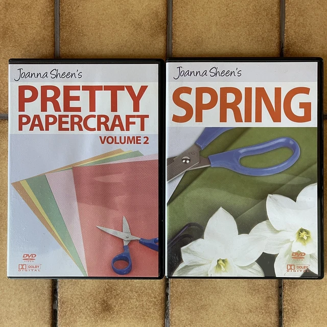 PAPERCRAFT JOANNA SHEENS Spring & Pretty Papercraft Volume 2 DVD Bundle ...