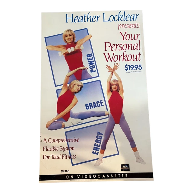 VINTAGE HEATHER LOCKLEAR Presents Your Personal Workout Poster Video ...