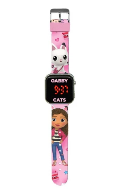 ACCUTIME GABBY'S DOLLHOUSE Cats Kid's LED Digital Wrist Watch (US ...