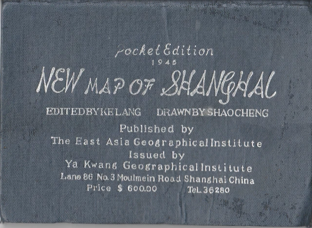CHINA-ORIGINAL POCKET MAP Of Shanghai-1945-Outstanding £195.95 ...