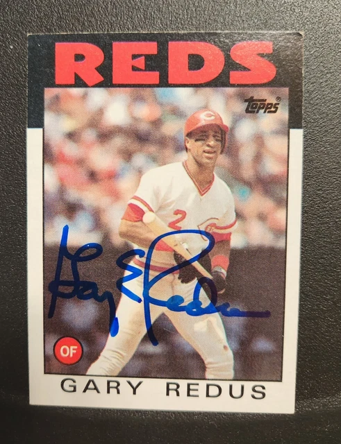 AUTOGRAPHE GARY REDUS signé 1986 Topps Cincinnati Reds EUR 8,78 ...