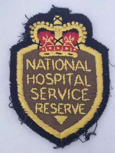 VINTAGE BRITISH NATIONAL Hospital Service Reserve Cloth Patch Badge £7. ...