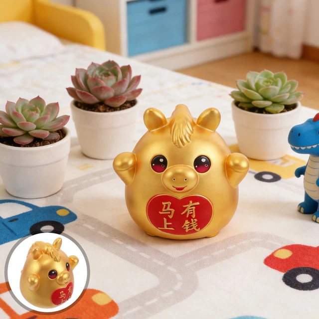 YEAR OF HORSE Piggy Bank 2026 Chinese New Year Souvenir Gift - Zodiac ...