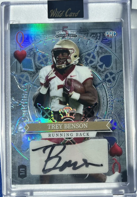 2023 WILD CARD Trey Benson Auto 1/1 Pre Rookie Card EUR 49,97 - PicClick FR