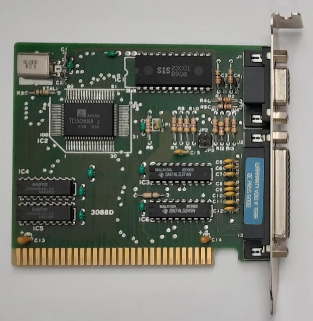 TAMARACK TD3088A 8-BIT ISA Grafikkarte (Hercules, HGC, monochrom, retro ...