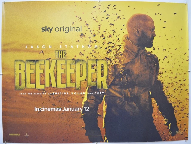 THE BEEKEEPER (2024) Original Quad Movie Poster - Jason Statham, Josh ...