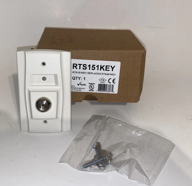SYSTEM SENSOR RTS151KEY Remote Test and Reset Station - White (with Key ...