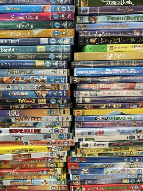 10X KIDS DVD Bundle Children's DVDs Christmas Children Toddler Random ...