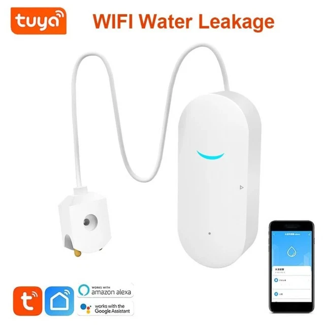 TUYA WATER LEVEL Sensor Flood Leak Detector Leakage Alarm Water Alert ...