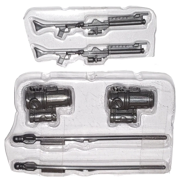 STAR WARS (2X) DC-15A BLASTER RIFLE with MISSILE LAUNCHER Clone Trooper ...