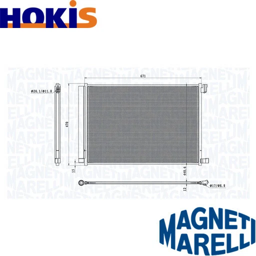 CONDENSER AIR CONDITIONING FOR MERCEDES-BENZ C-CLASS/T-Model ...