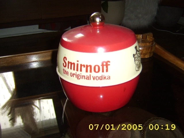 RARE VINTAGE SMIRNOFF Original Vodka Ice Bucket Circa 1960s, Made In ...