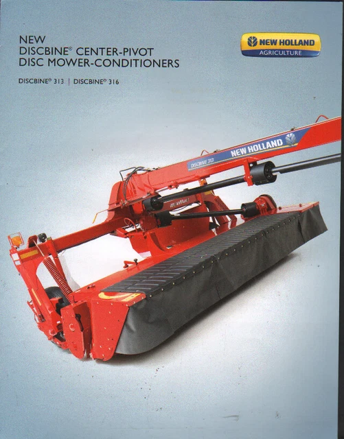 NEW HOLLAND DISCBINE "Center-Pivot" Disc Mower-Conditioners Brochure ...