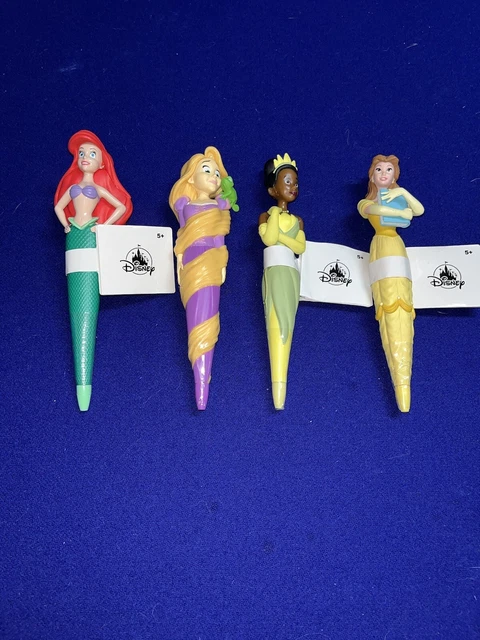 DISNEY PARKS PRINCESS Figurine Pen RAPUNZEL BELLE ARIEL TIANA JASMINE U ...