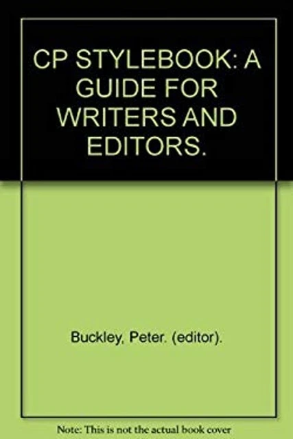 CANADIAN PRESS STYLEBOOK : A Guide for Writers and Editors $16.07 ...