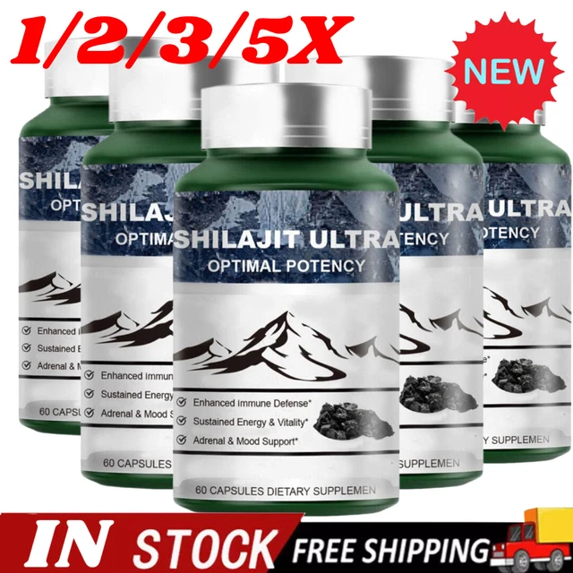 1-5X SHILAJIT ULTRA-OPTIMALPOTENCY, ShilajitExtract with L-Arginine ...