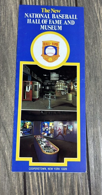 VINTAGE THE NEW National Baseball Hall Of Fame And Museum Brochure ...